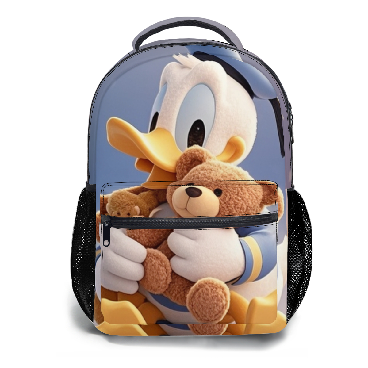 Donald Duck Backpack Full Print Bag Waterproof Unisex Travel Outdoor ...