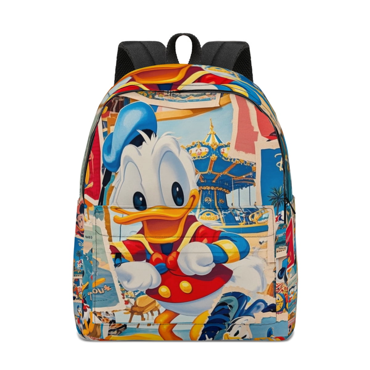 Donald Duck Backpack Half-Width Lightweight Backpack Waterproof Unisex ...