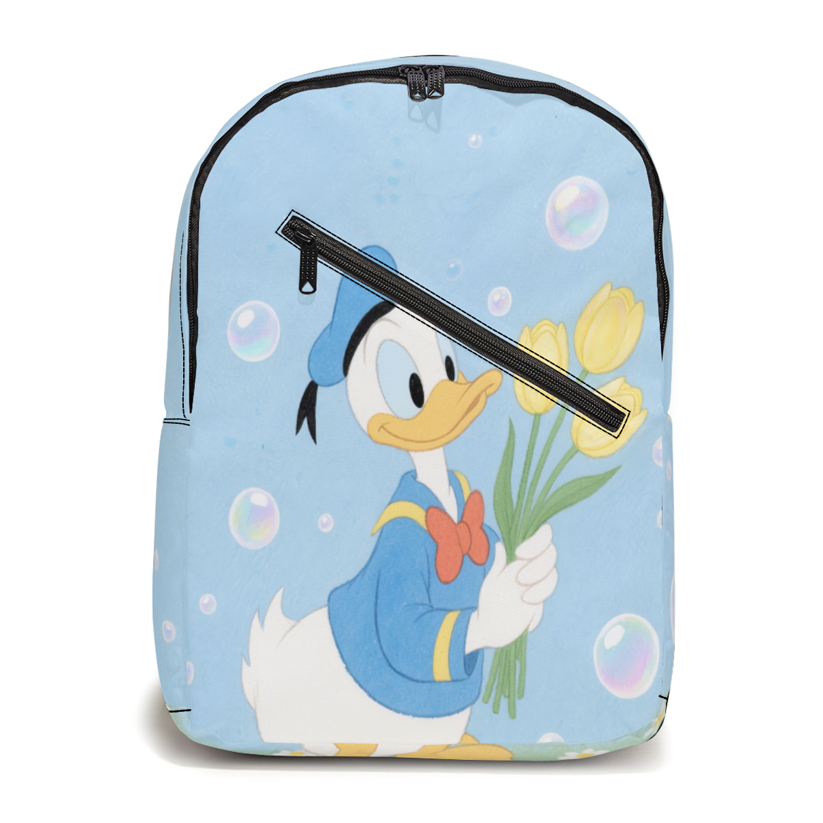 Donald Duck Backpack Waterproof Unisex Travel Outdoor Gifts Simple and ...