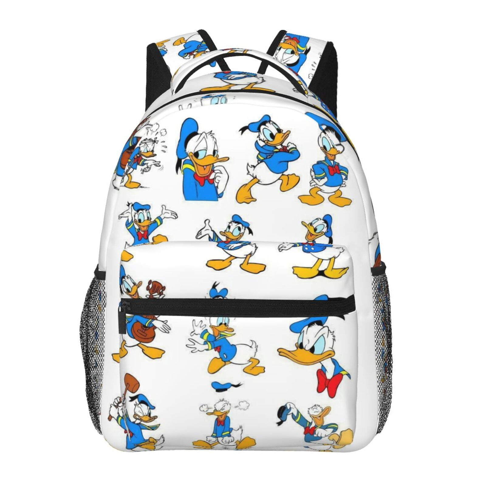 Donald Duck Backpacks All Over Print Cartoon College School Laptop Bag Bookbag Students Travel ...