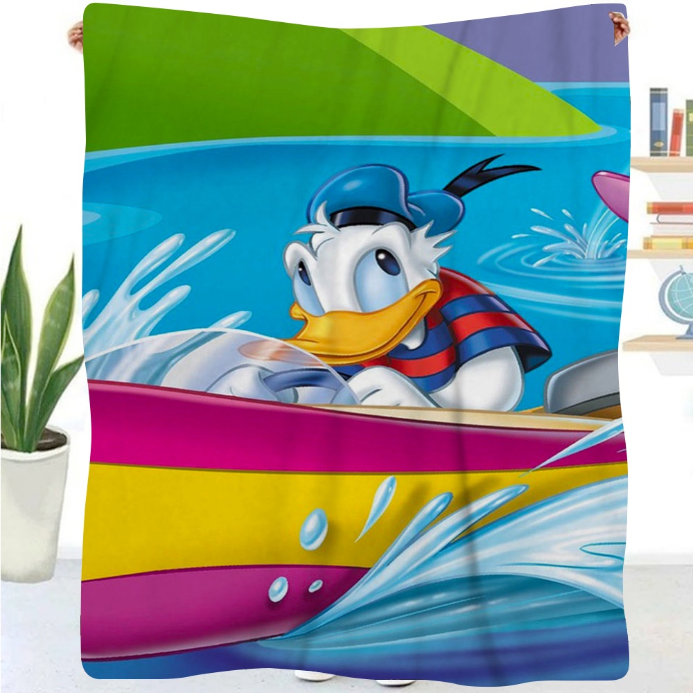 Donald Duck Plush Throw Soft Blanket - Lightweight, Warm, Perfect for ...