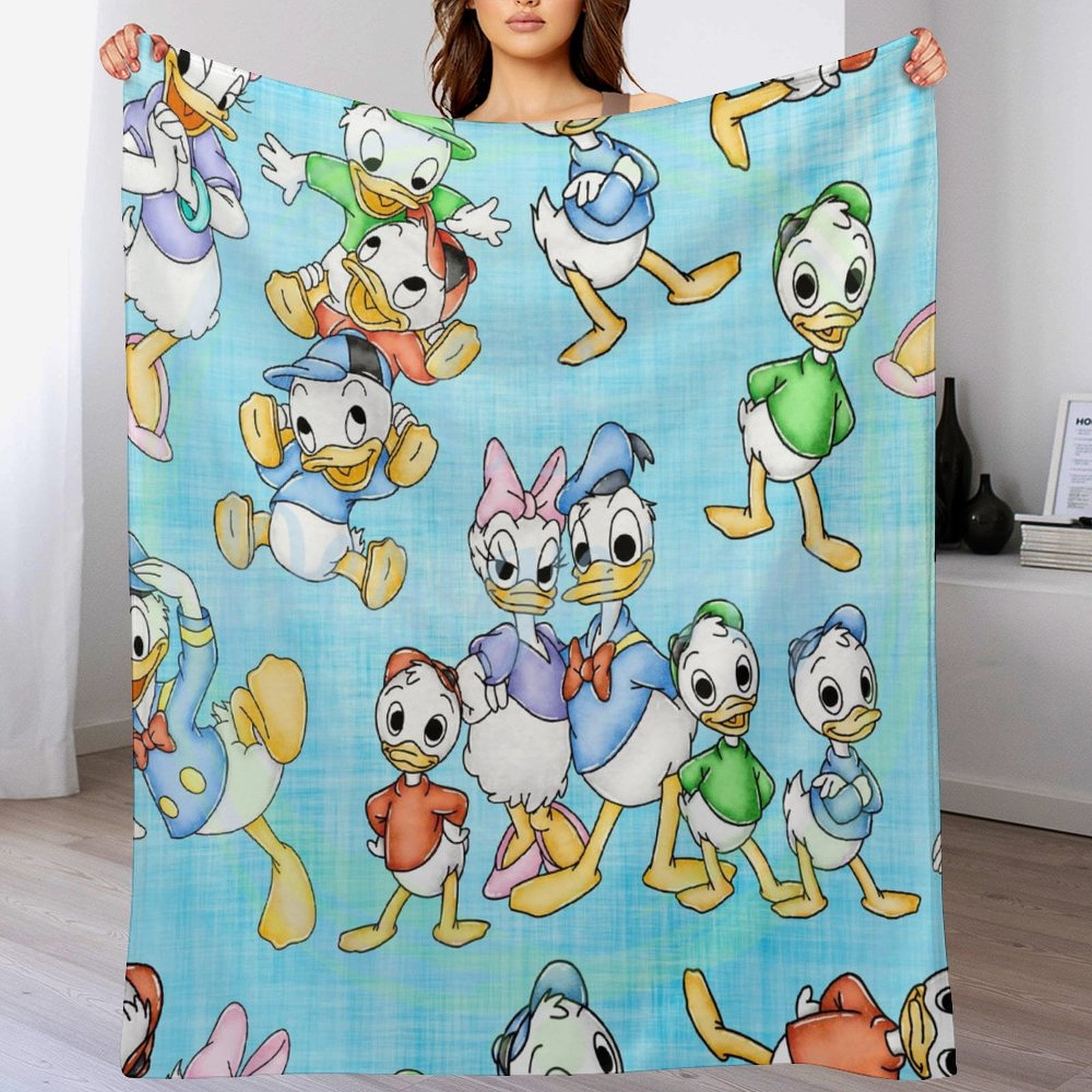 Donald Duck Cartoon Blanket Super Soft Cozy Warm Plush Throw Blanket ...