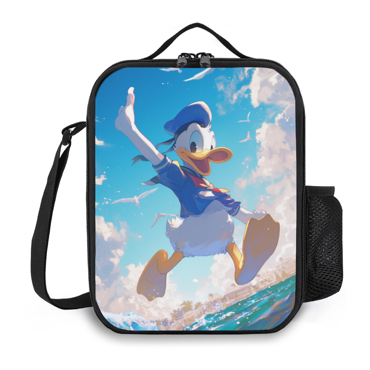 Donald Duck Cartoon Insulated Lunch Box Unisex Reusable Lunch Box ...