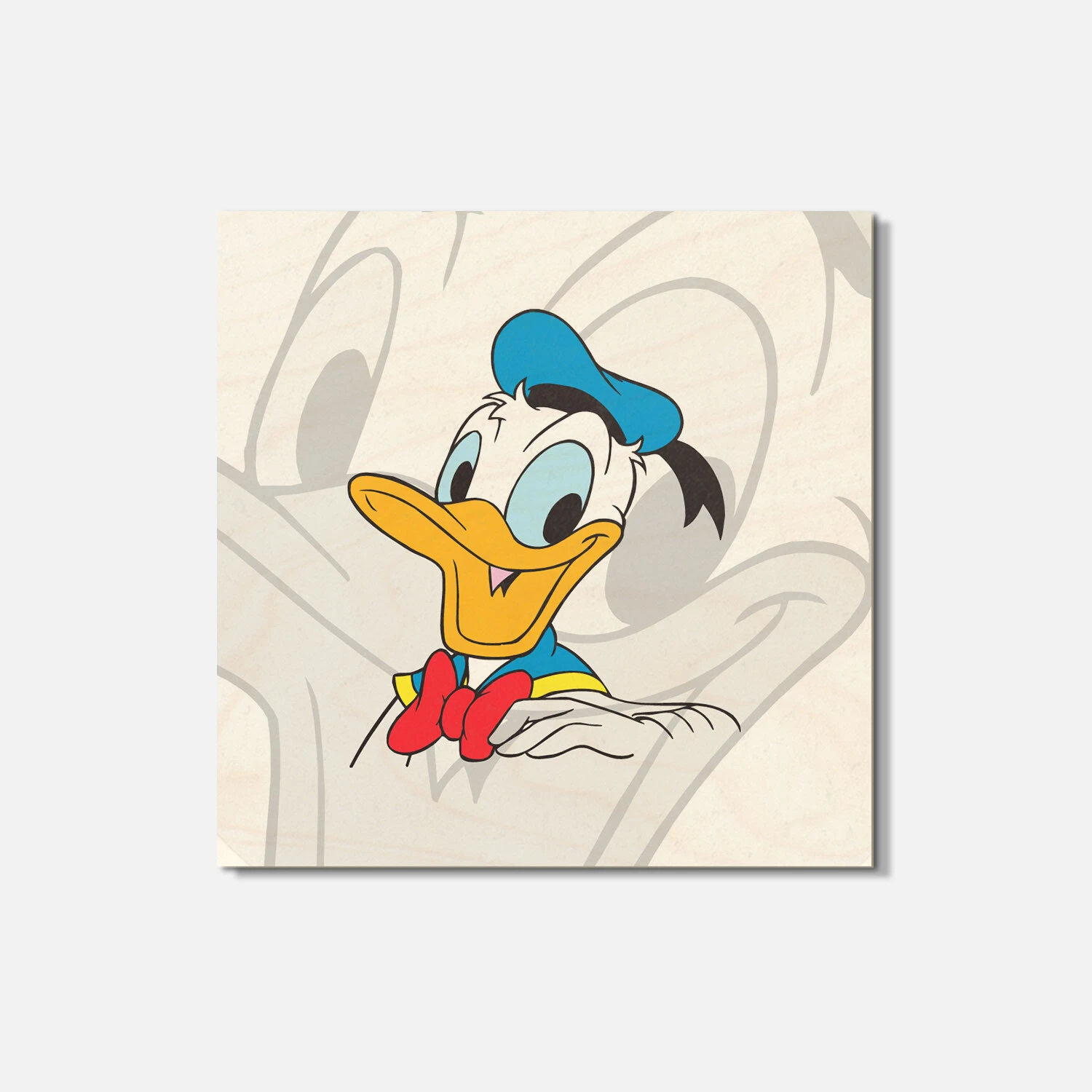 Donald Duck Cartoon School 4'' X 4'' Square Wooden Coaster - Walmart.com