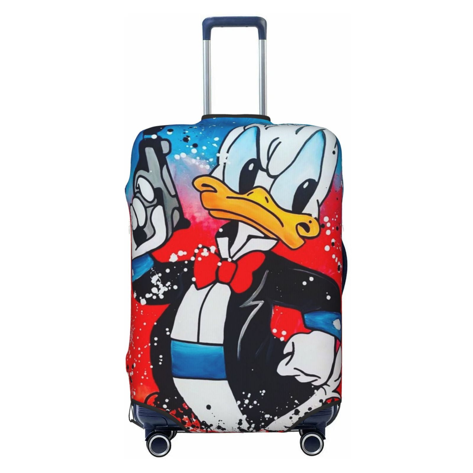 Donald Duck Cartoon Travel Luggage Cover Cute Print Elastic Washable ...