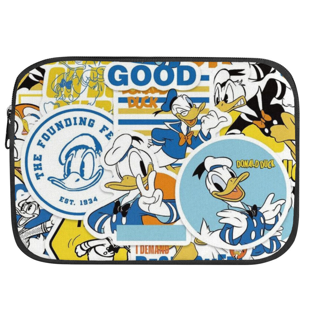 Donald×Duck Cartoon laptop bag 13 14 inch cute laptop bag, padded ...