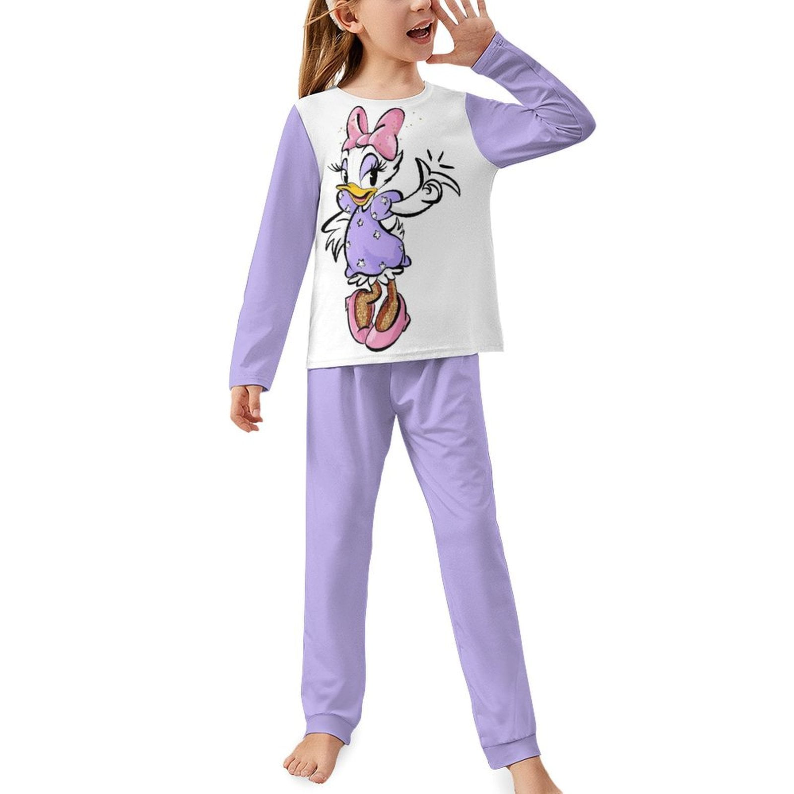 Donald Duck Child Pajamas Set for Boys Girls 6 Sizes, Long Sleeve Soft ...