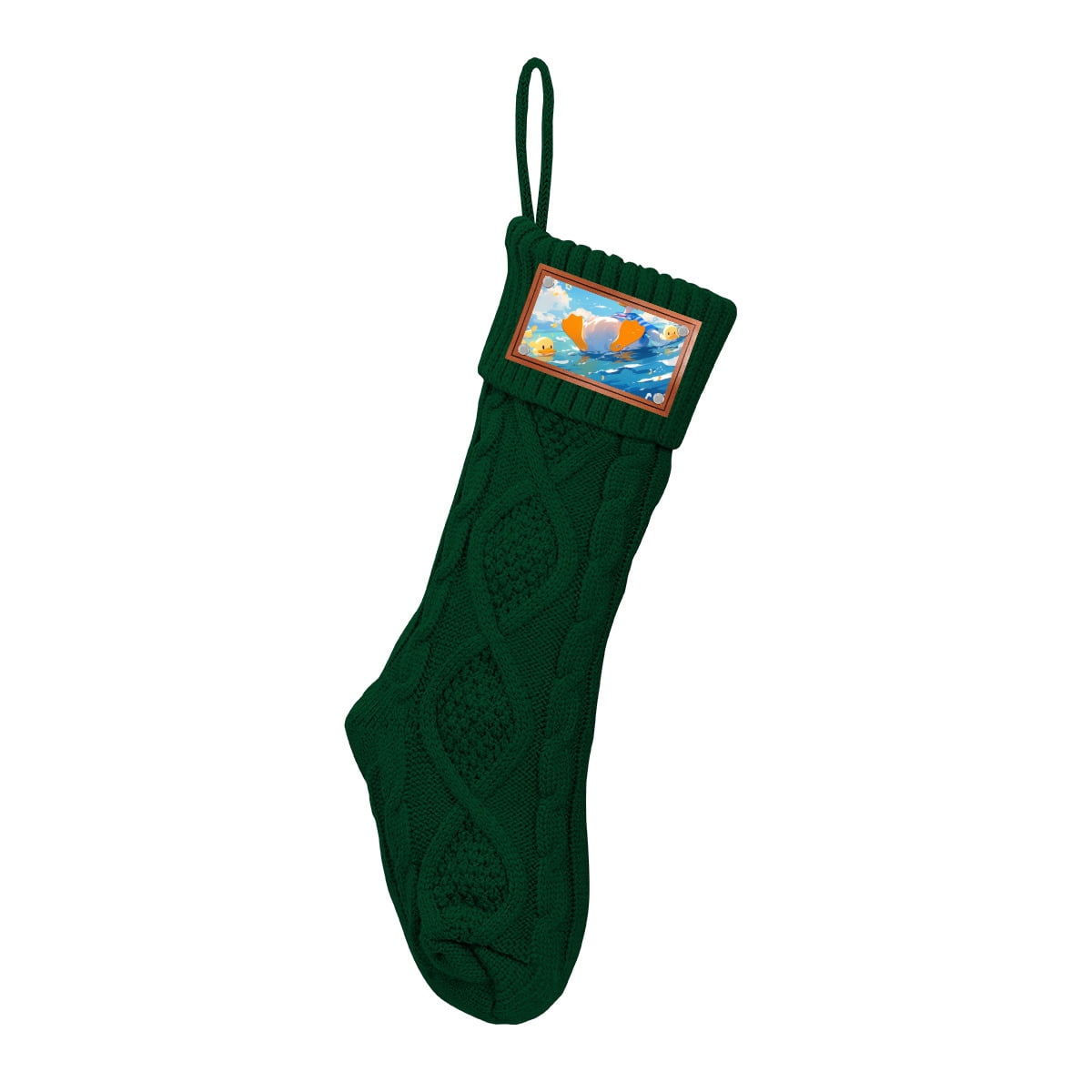 Donald Duck Christmas Stocking with Leather Label (UV Print) - Perfect ...