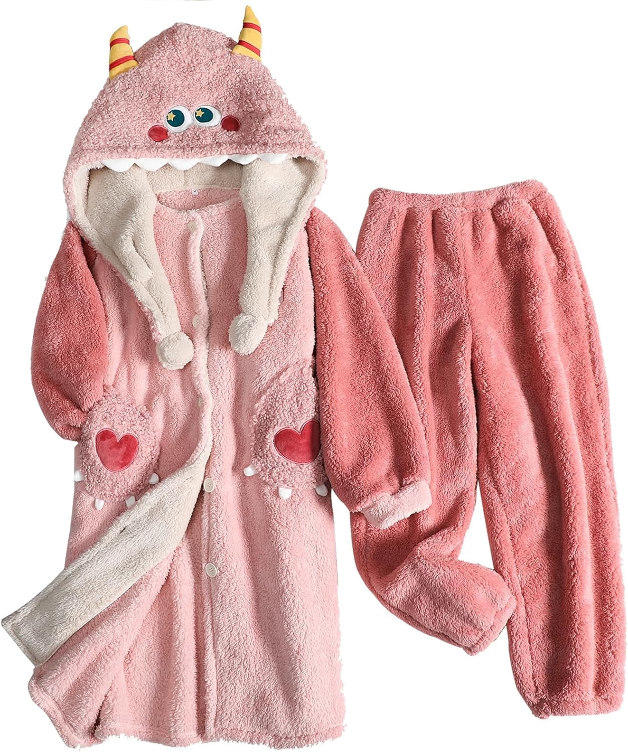 Donald Duck Coral velvet padded robe winter big-eared dog cute cartoon ...