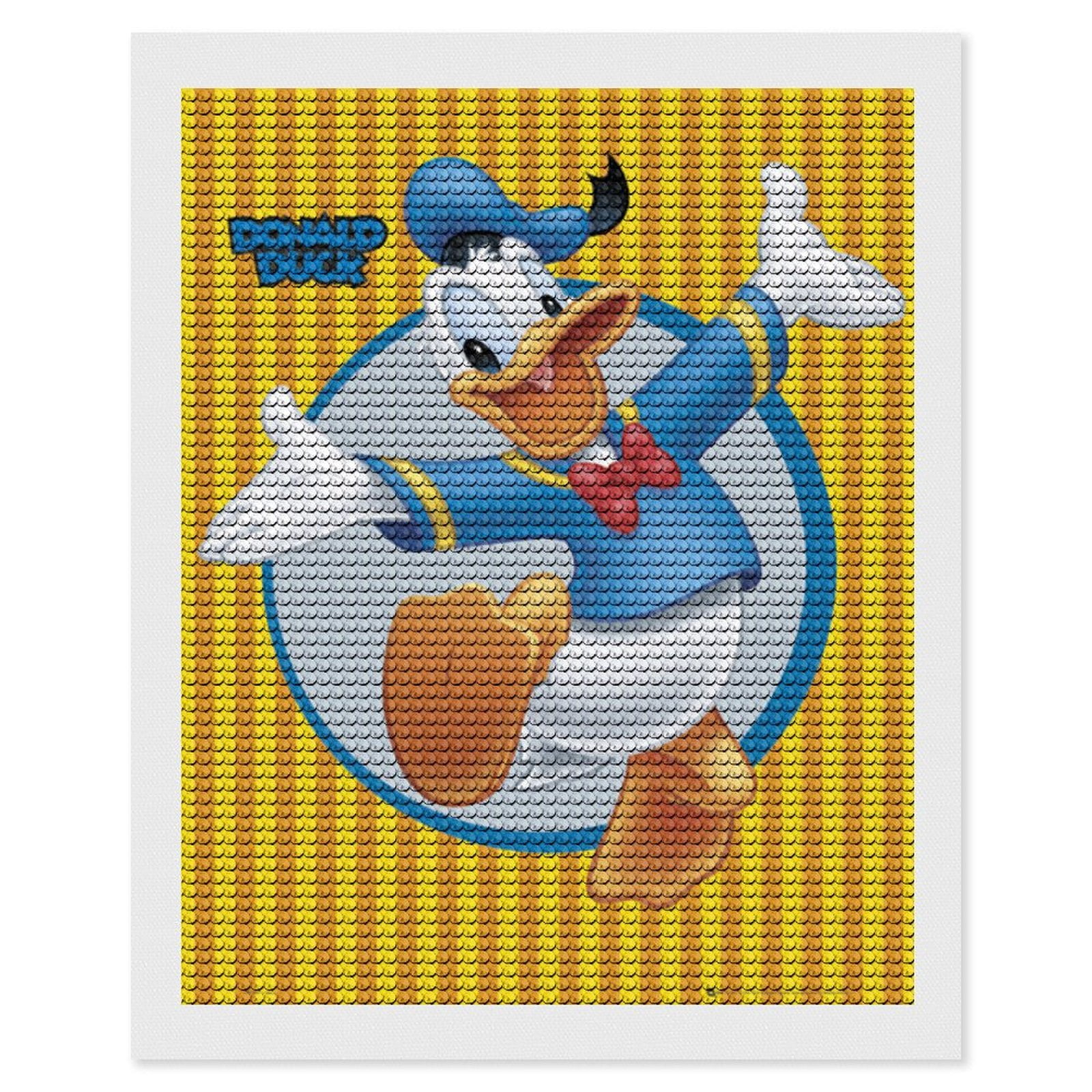 Donald Duck Diamond Art Painting Kits for Adults, 5D Diamond Art Full ...