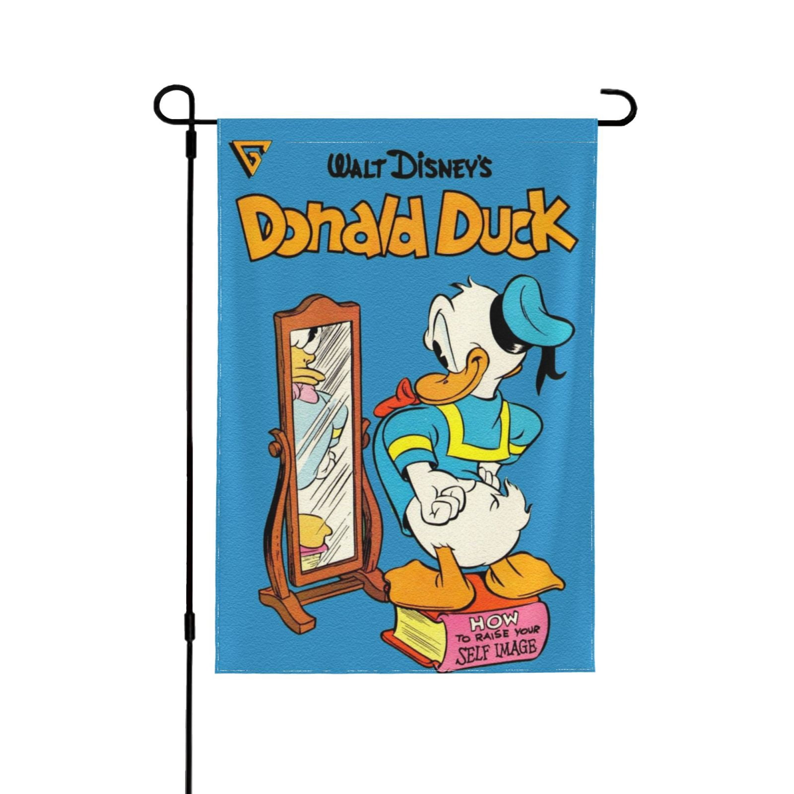 Donald Duck Double Sided Cartoon Yard Flags 28x40 Inch Burlap Outdoor ...