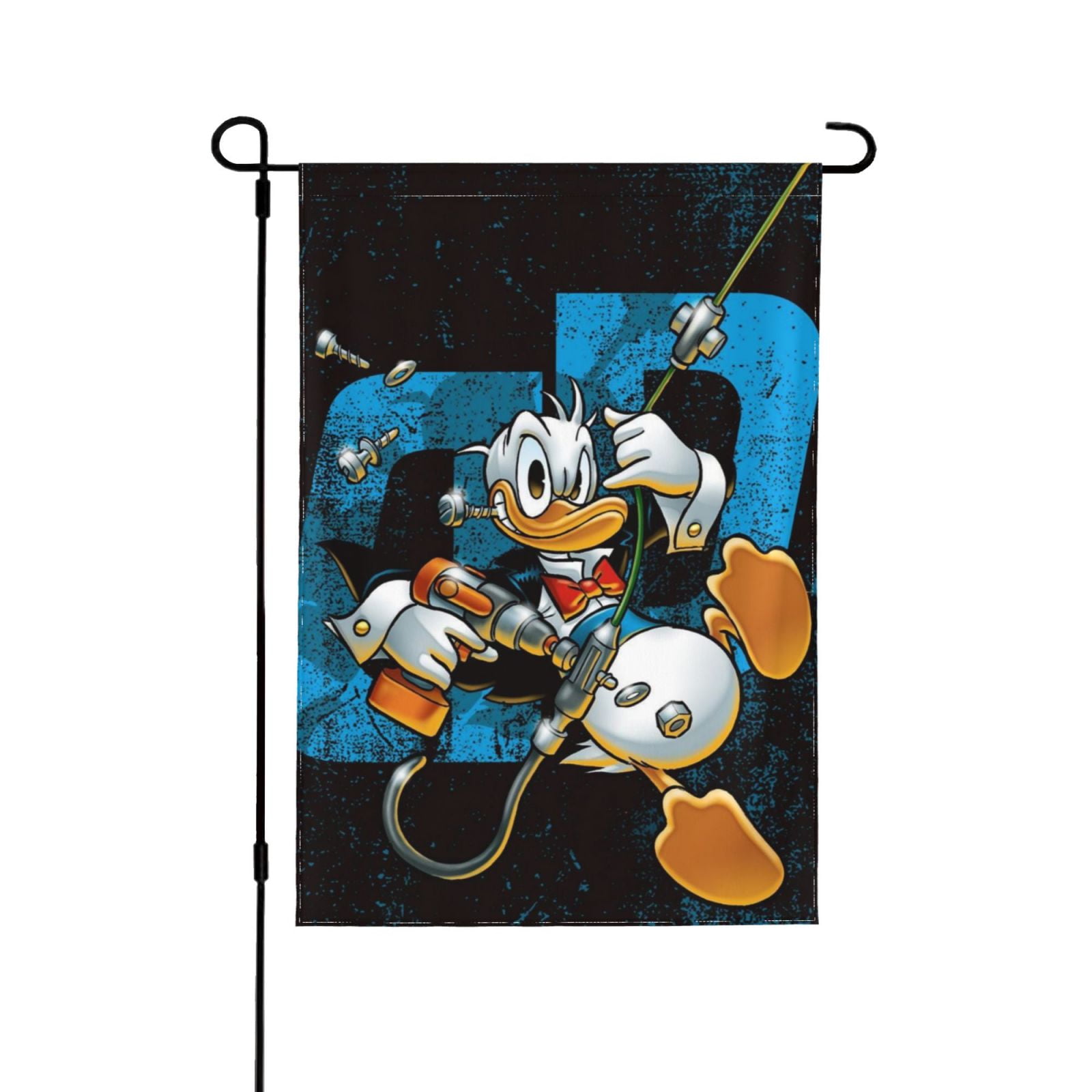 Donald Duck Double Sided Cartoon Yard Flags 28x40 Inch Burlap Outdoor ...