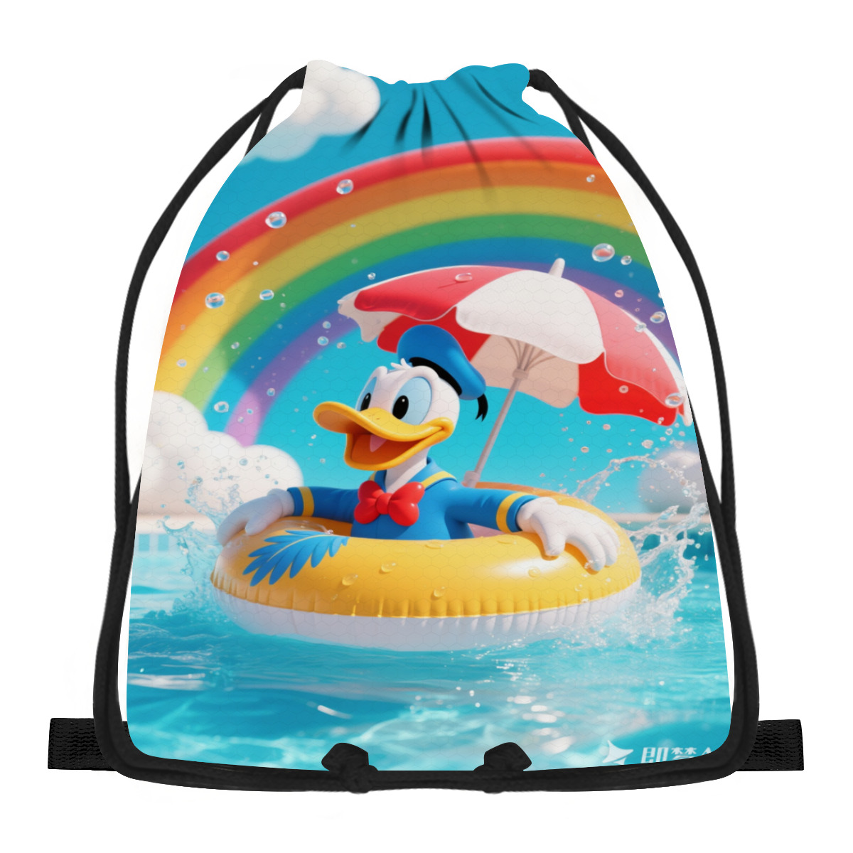Donald Duck Durable Polyester Drawstring Bag Lightweight, Spacious and ...