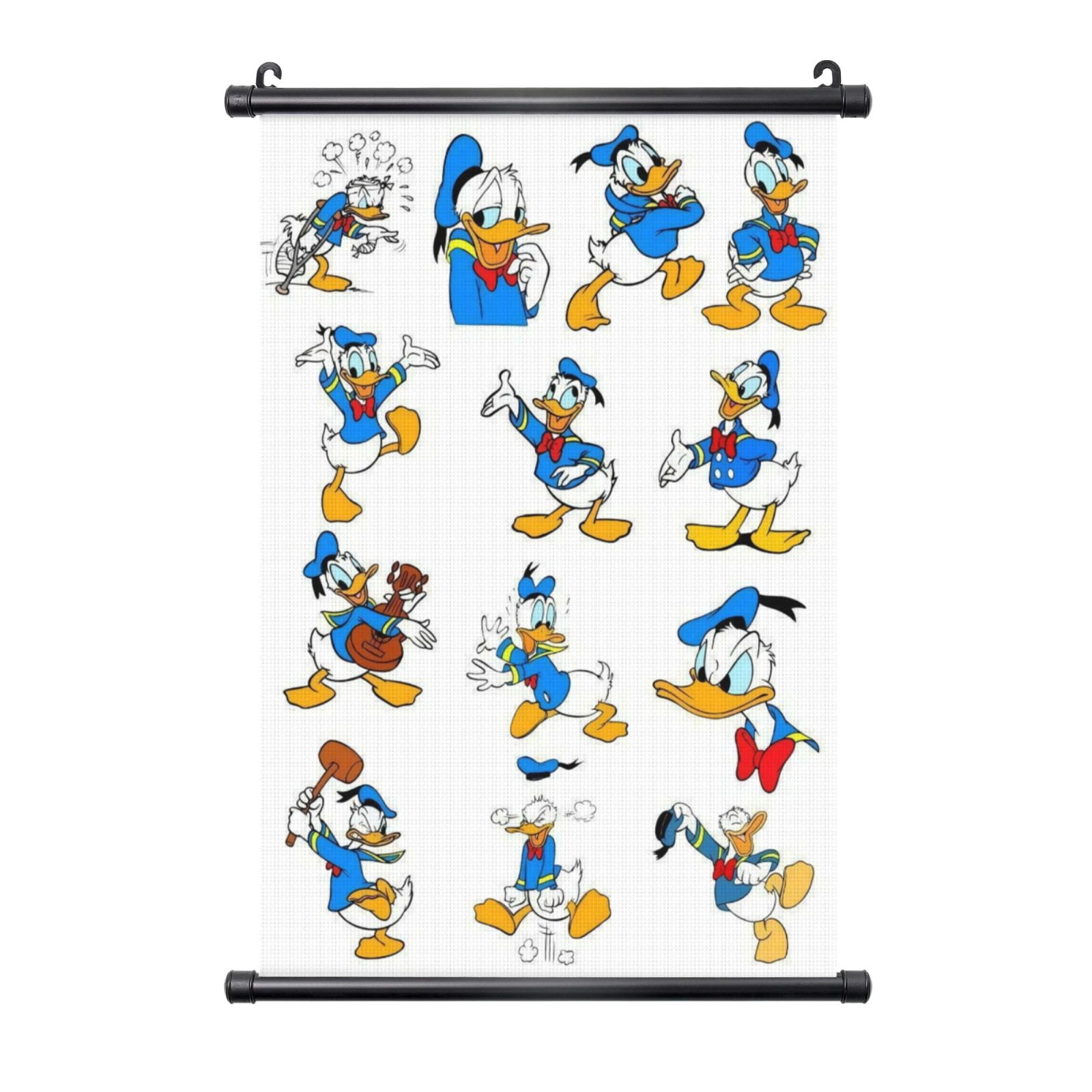 Donald Duck Hanging Poster Plastic Shaft Canvas Wall Hanging Banner ...