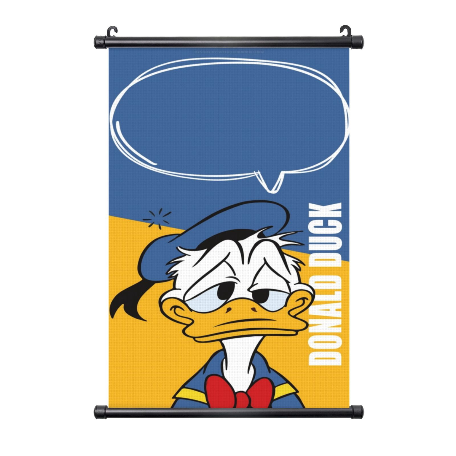Donald Duck Hanging Poster Plastic Shaft Canvas Wall Hanging Banner ...