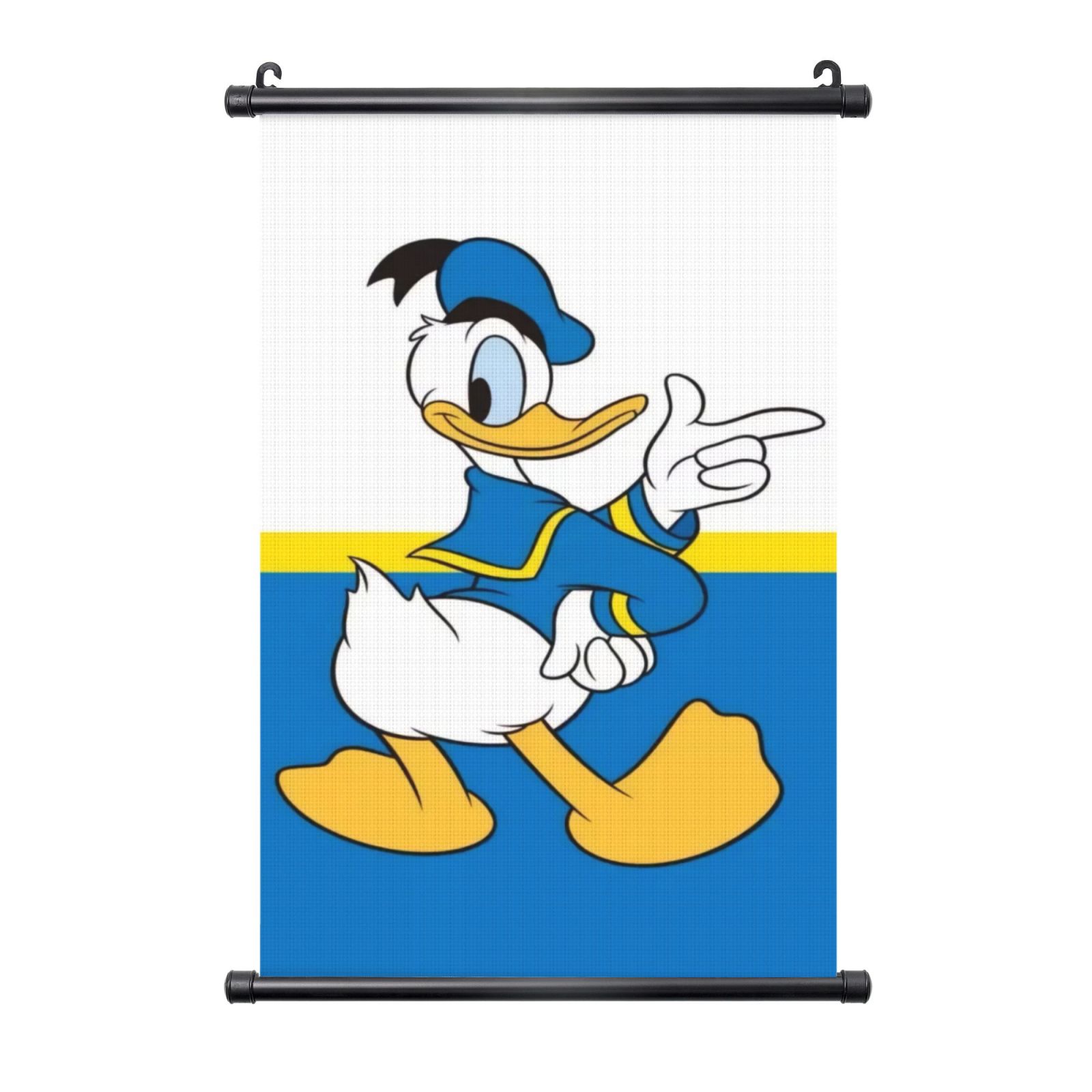 Donald Duck Hanging Poster Plastic Shaft Canvas Wall Hanging Banner ...