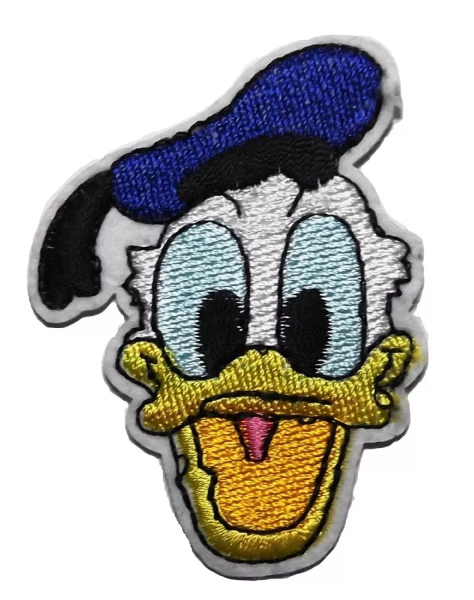 Donald Duck Happy Face Embroidered Iron on Patch - Walmart.com