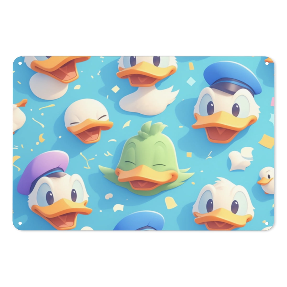 Donald Duck Horizontal Metal Wall Art - Multi-Size for Home Decor ...