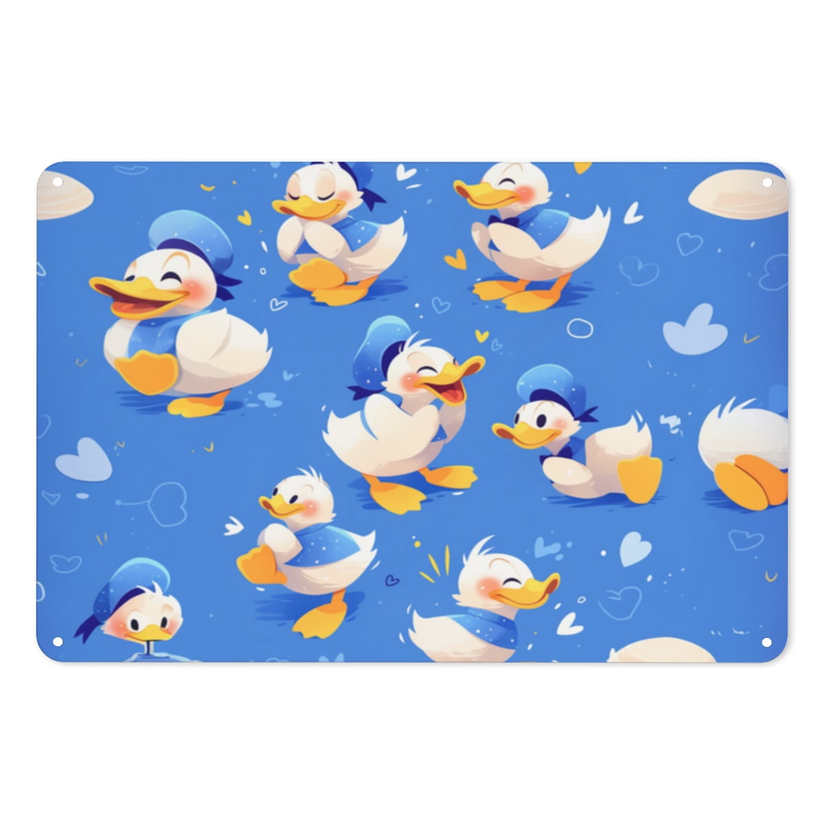 Donald Duck Horizontal Metal Wall Art - Multi-Size for Home Decor ...