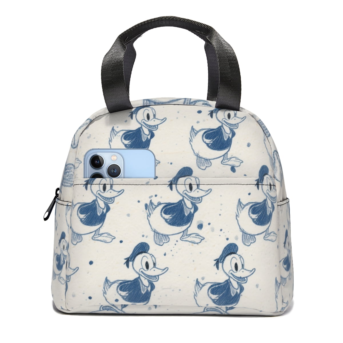 Donald Duck Insulated Lunch Box Unisex Reusable Lunch Box Portable ...
