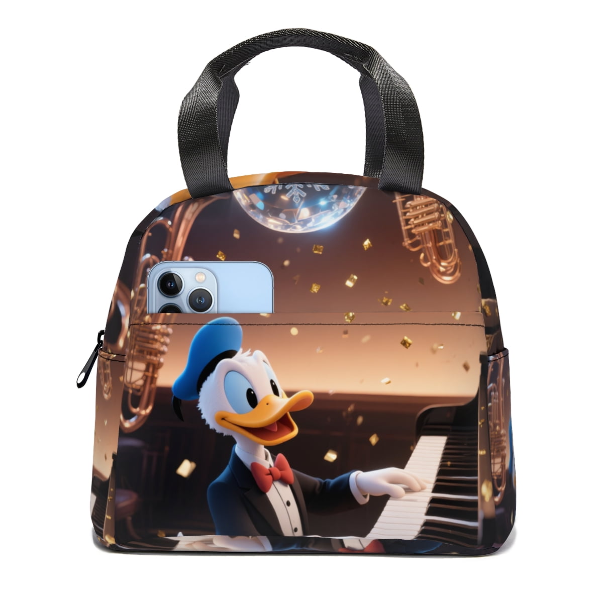 Donald Duck Insulated Lunch Box Unisex Reusable Lunch Box Portable ...