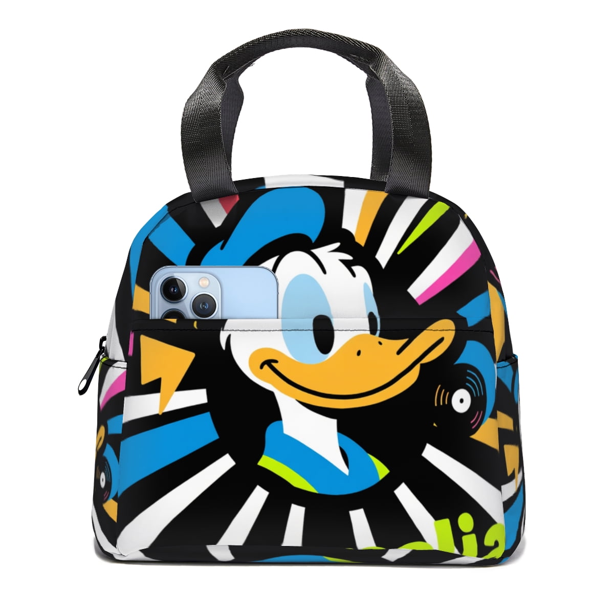 Donald Duck Insulated Lunch Box Unisex Reusable Lunch Box Portable ...