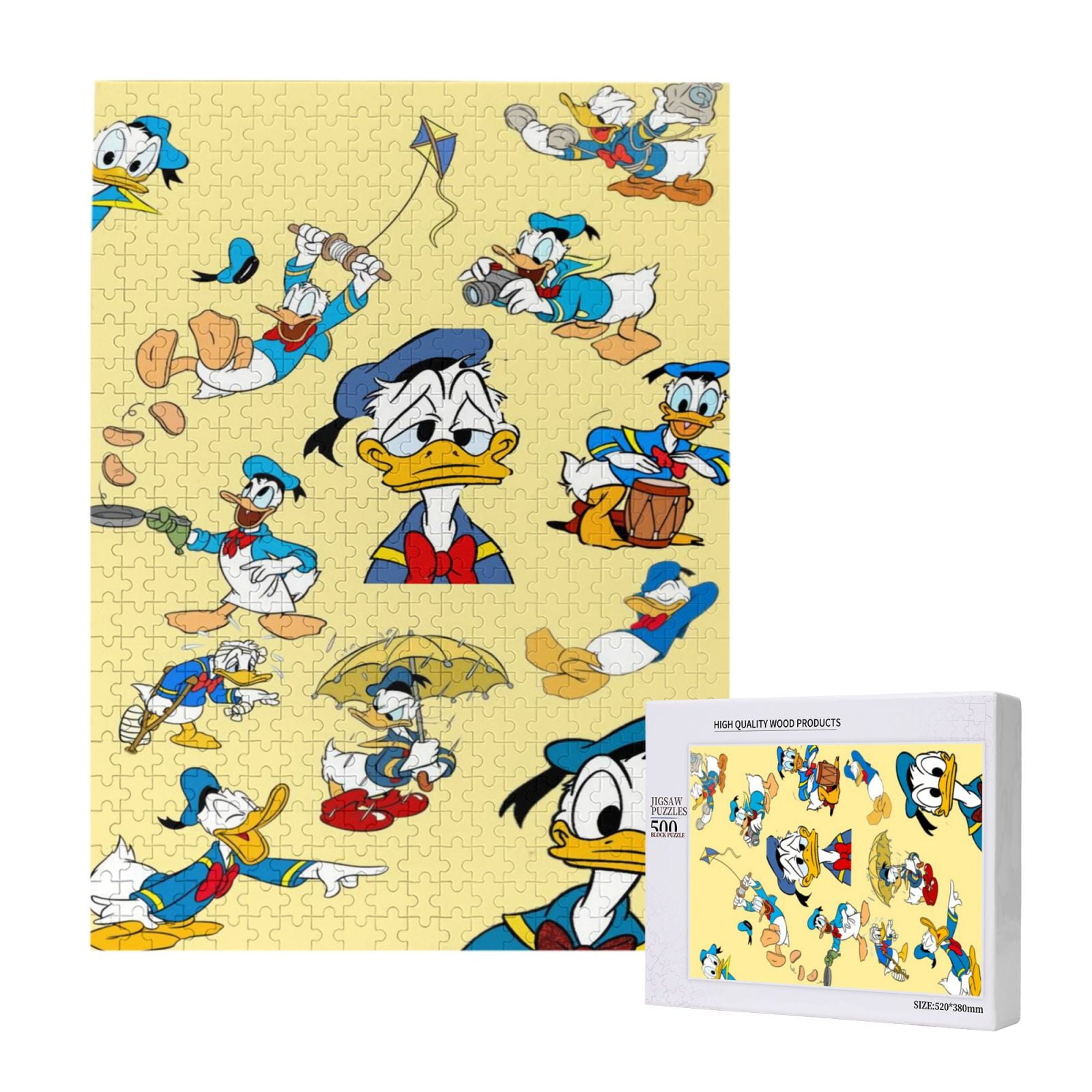 Donald Duck Jigsaw Puzzle Interactive Brain Teaser Board Game for ...