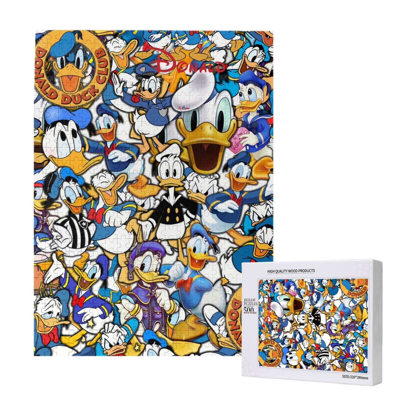 Donald Duck Jigsaw Puzzle Interactive Brain Teaser Board Game for ...
