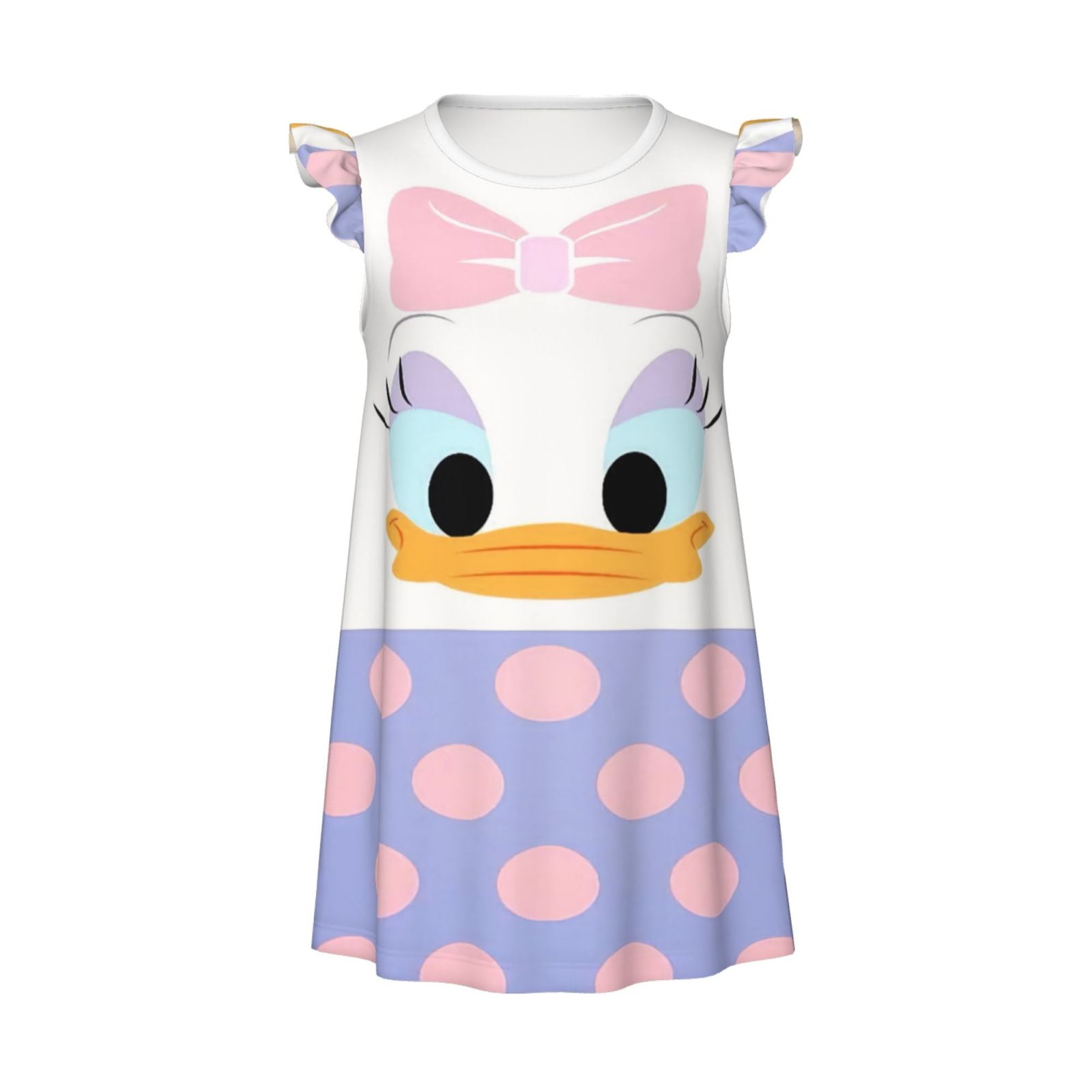 Donald Duck Little Girls Nightgowns Soft Flutter Sleeve Night Dress ...