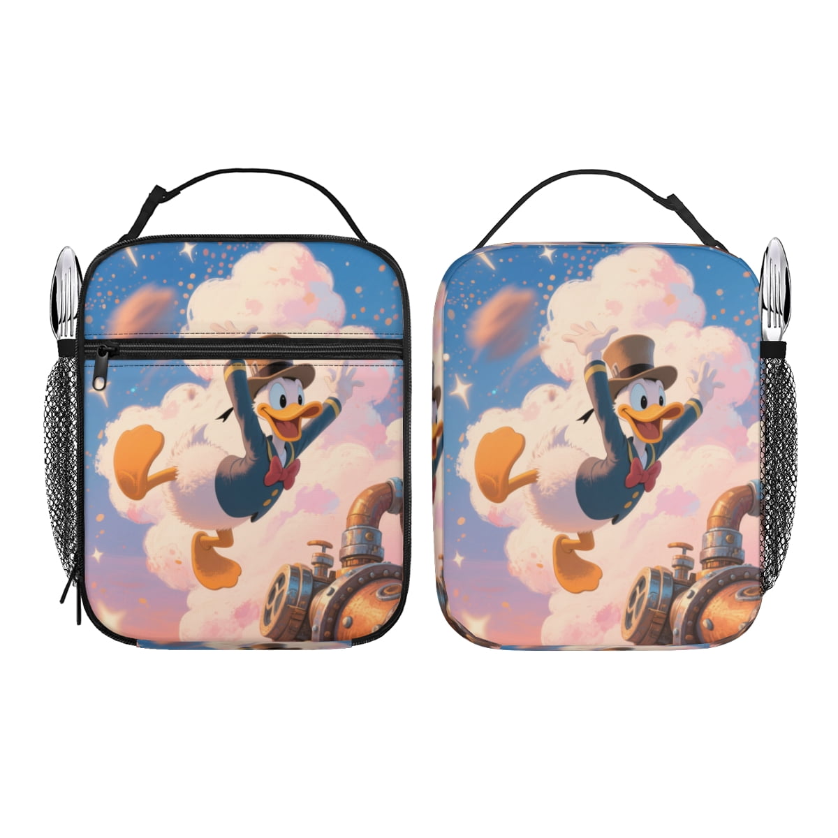 Donald Duck Lunch Bag Insulated Lunch Box Unisex Reusable Lunchbox ...
