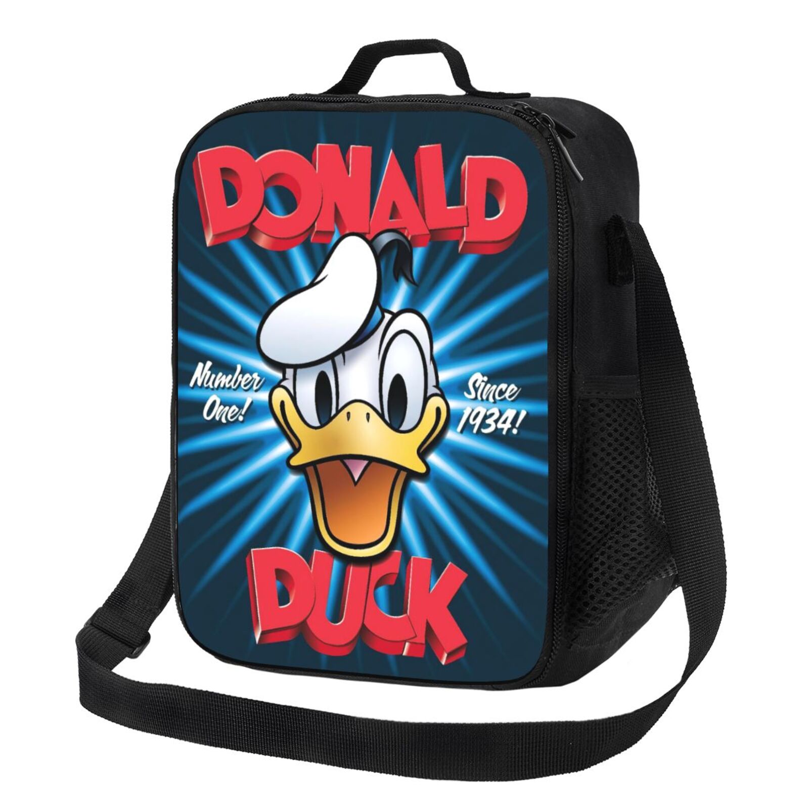 Donald Duck Lunch Bag Insulated Thermal Lunch Box with Shoulder Strap ...