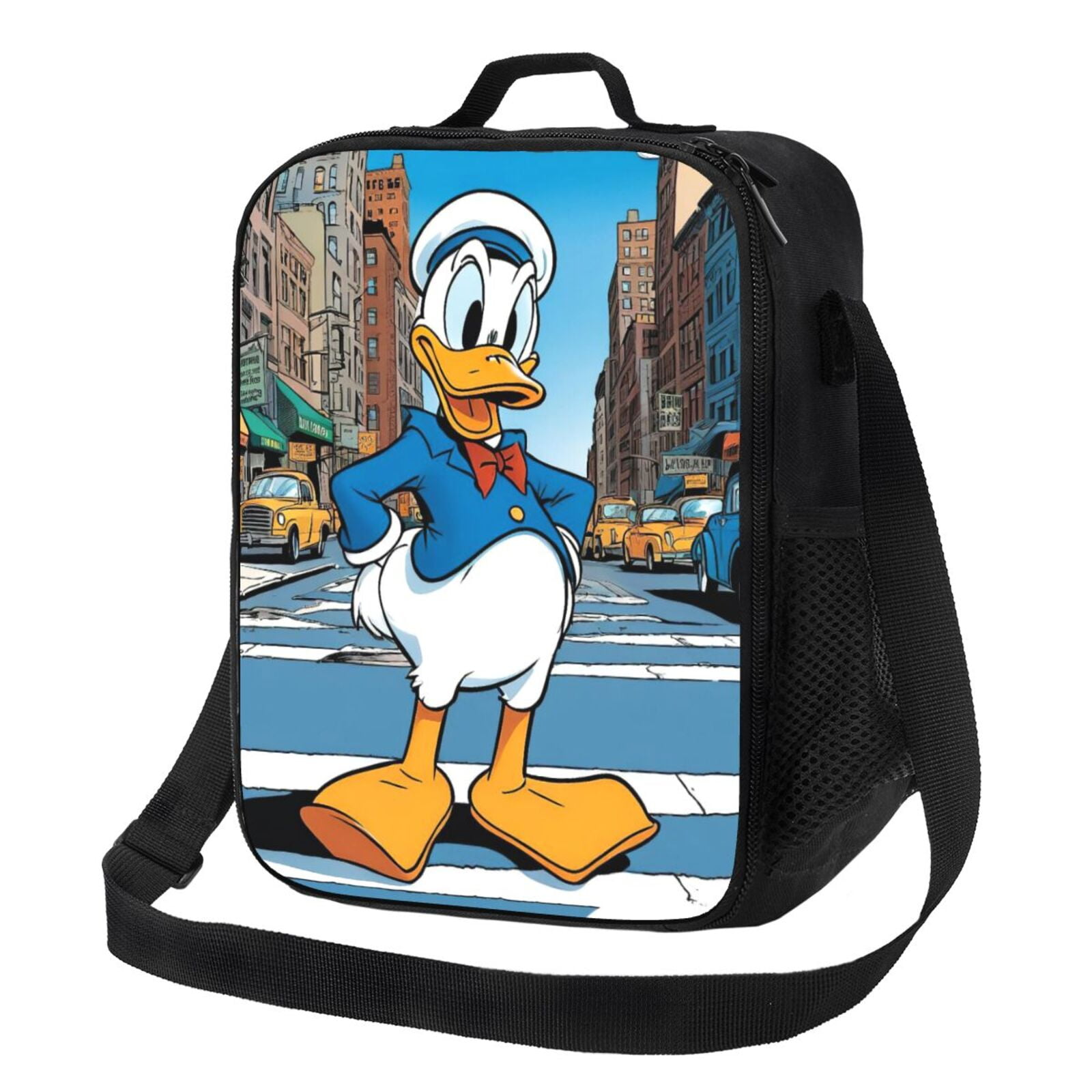 Donald Duck Lunch Bag Insulated Thermal Lunch Box with Shoulder Strap ...