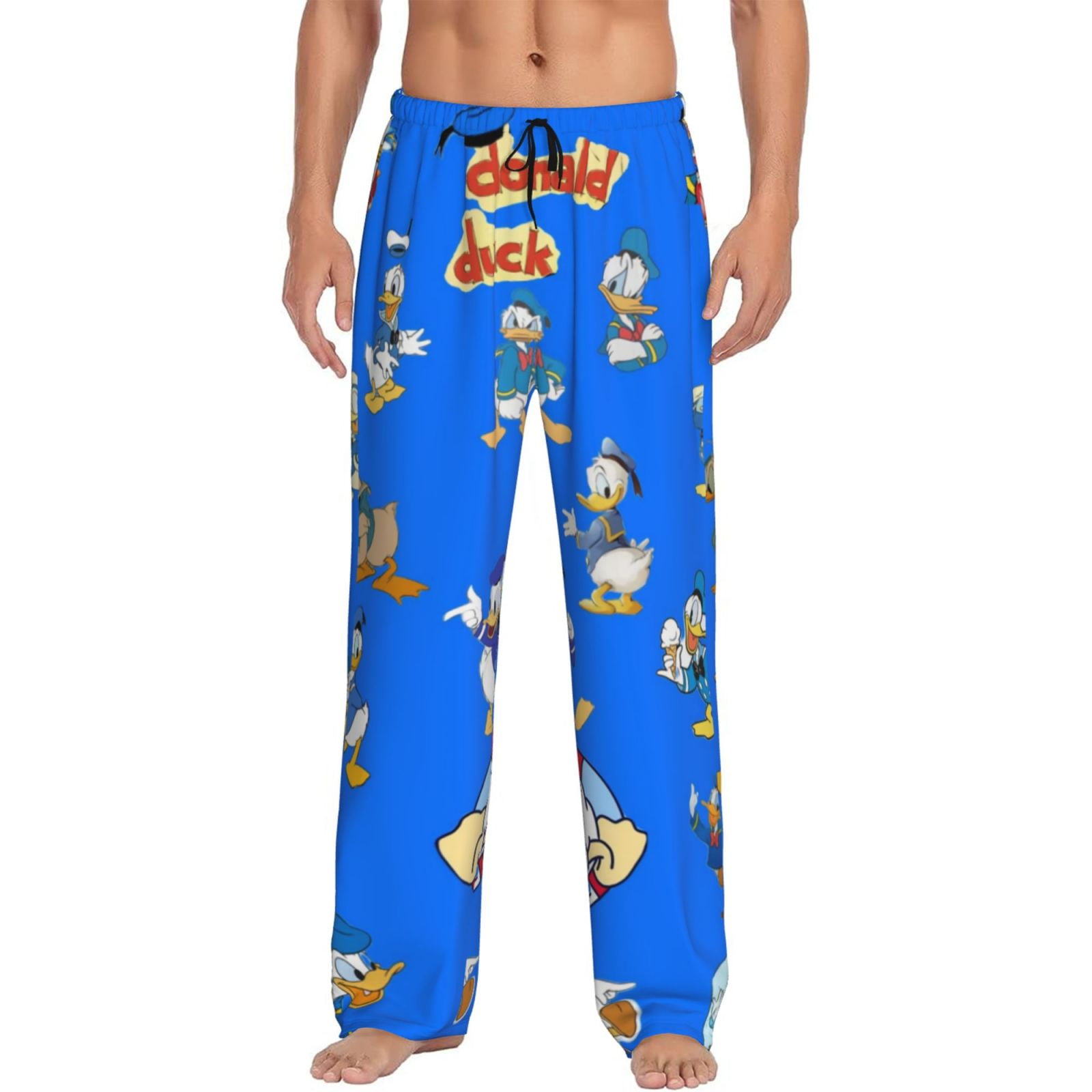 Donald Duck Men's Pajama Pants Soft Comfy Causal Sleep Bottoms Cartoon ...
