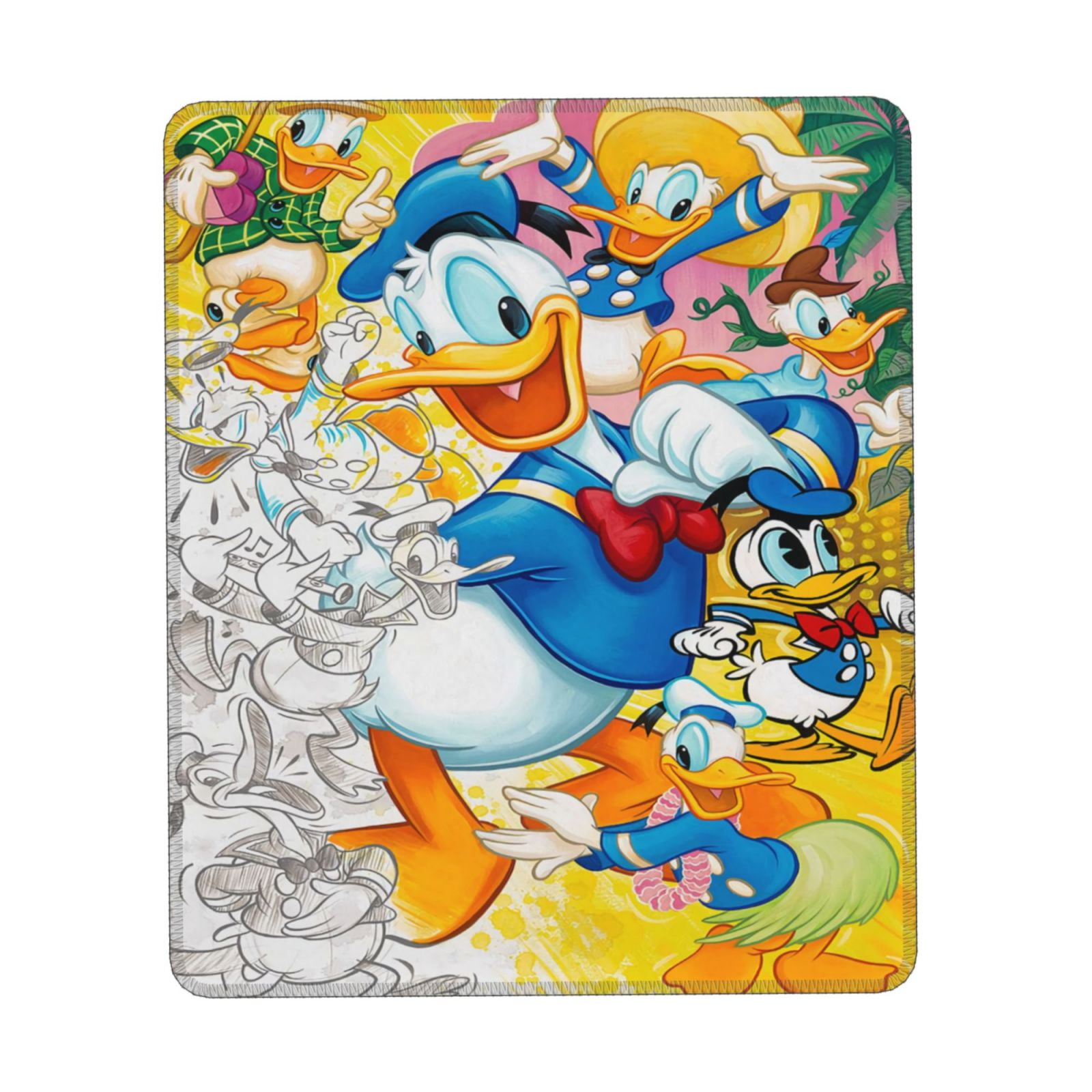 Donald Duck Mouse Pad Personalized Gaming Mouse Mat With Stitched Edge ...