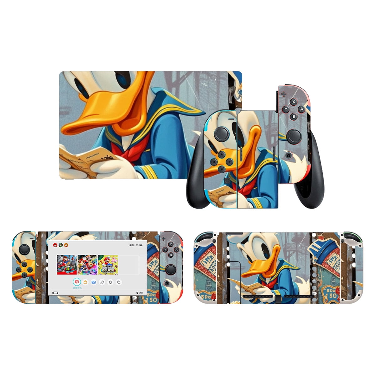 Donald Duck Nintendo Switch Skin Stickers, Full Skin Protection Film ...