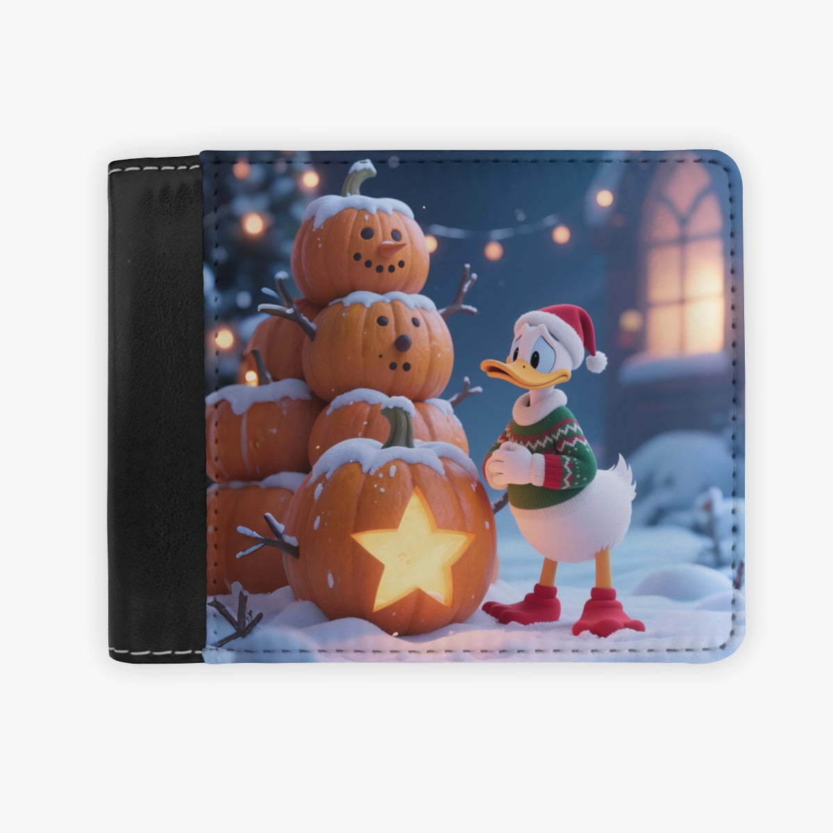 Donald Duck PU Bifold Wallet for Boys Girls, 4.64 x 3.71 Inches ...