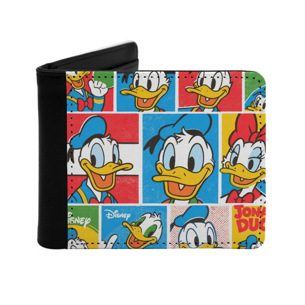 Donald Duck PU Bifold Wallet for Boys Girls, 4.64 x 3.71 Inches ...