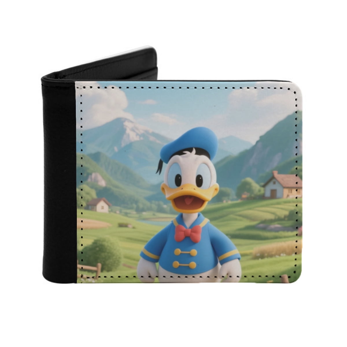 Donald Duck PU Bifold Wallet for Boys Girls, 4.64 x 3.71 Inches ...