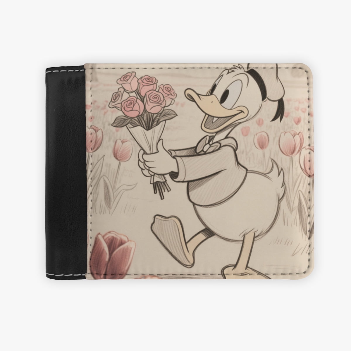 Donald Duck PU Bifold Wallet for Boys Girls, 4.64 x 3.71 Inches ...