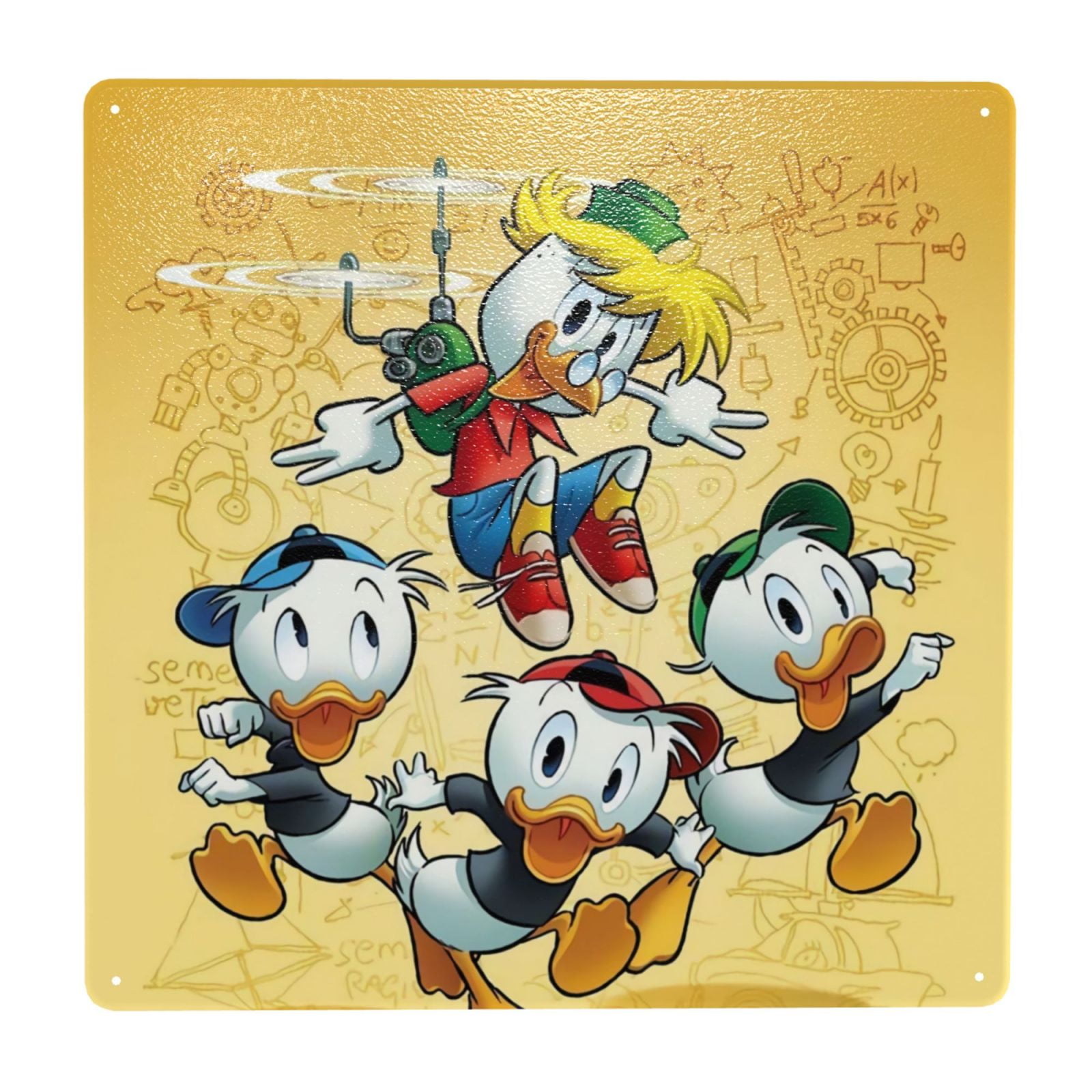 Donald Duck Pintura Impresa En Estaño, Decoración De Pared Para El Hogar (12x 12in) - Walmart.com