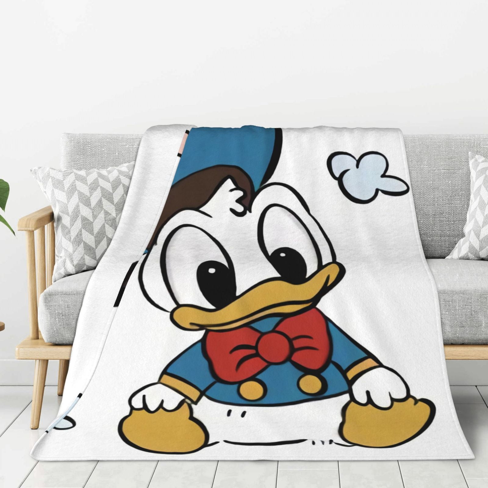 Donald Duck Plush Throw Blanket Super Soft Wool Blanket, Sofa And Bed ...