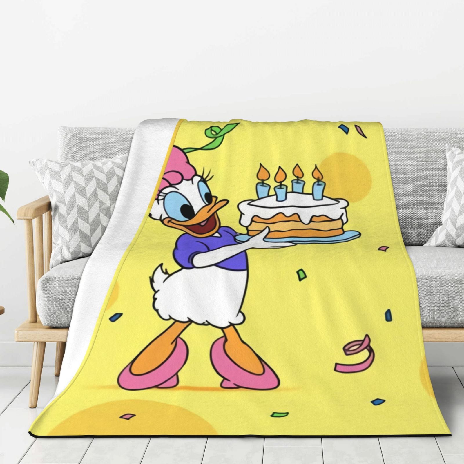 Donald Duck Plush Throw Blanket Super Soft Wool Blanket, Sofa And Bed ...