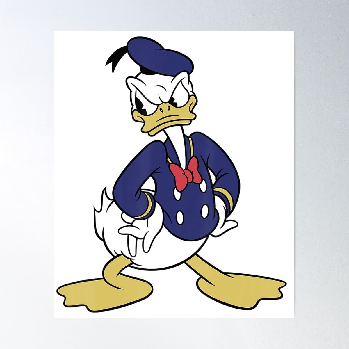 Donald Duck Poster Wall Art, Modern Wall Decor For Living Room Bedroom ...