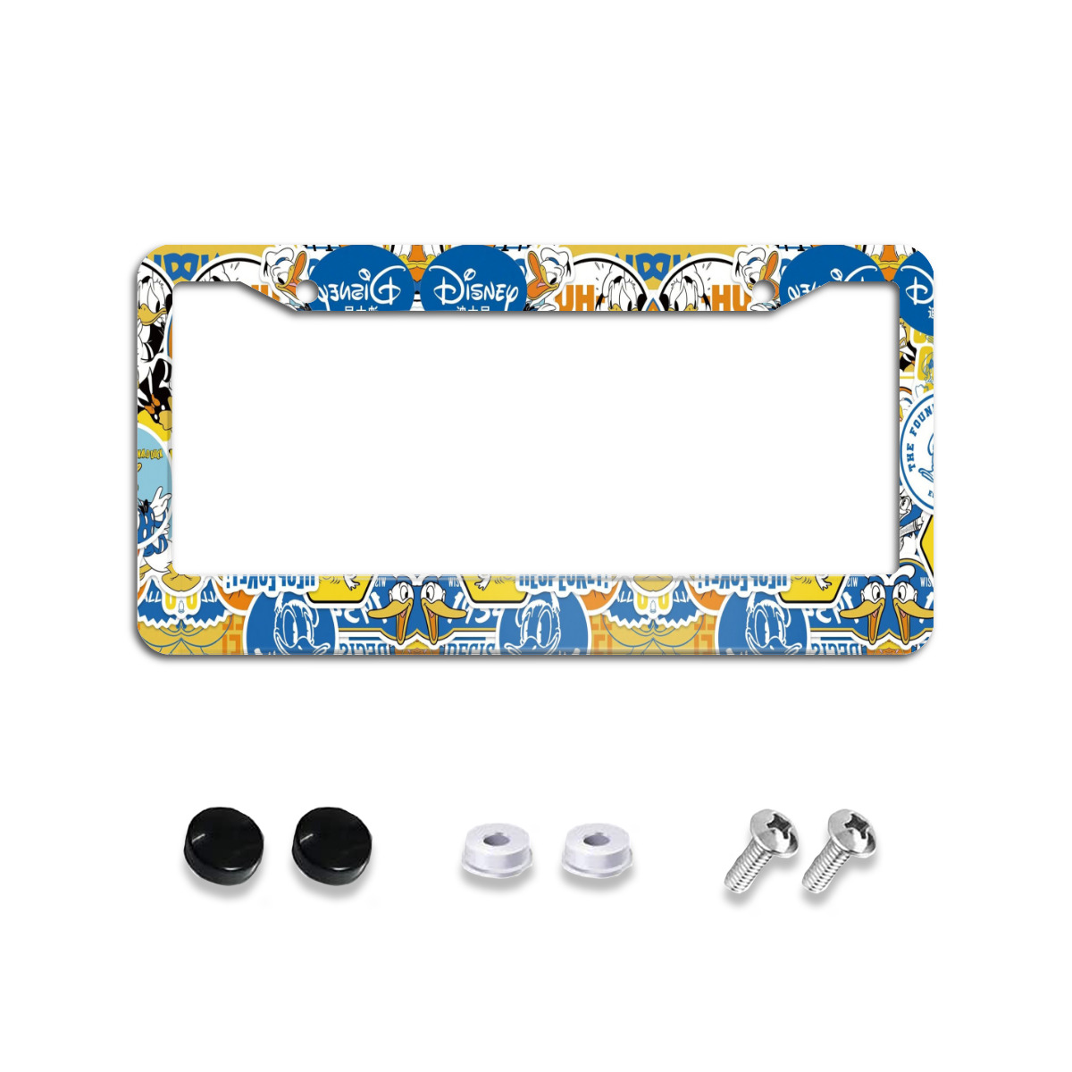 Donald Duck Round Hole License Plate Frame - Walmart.com