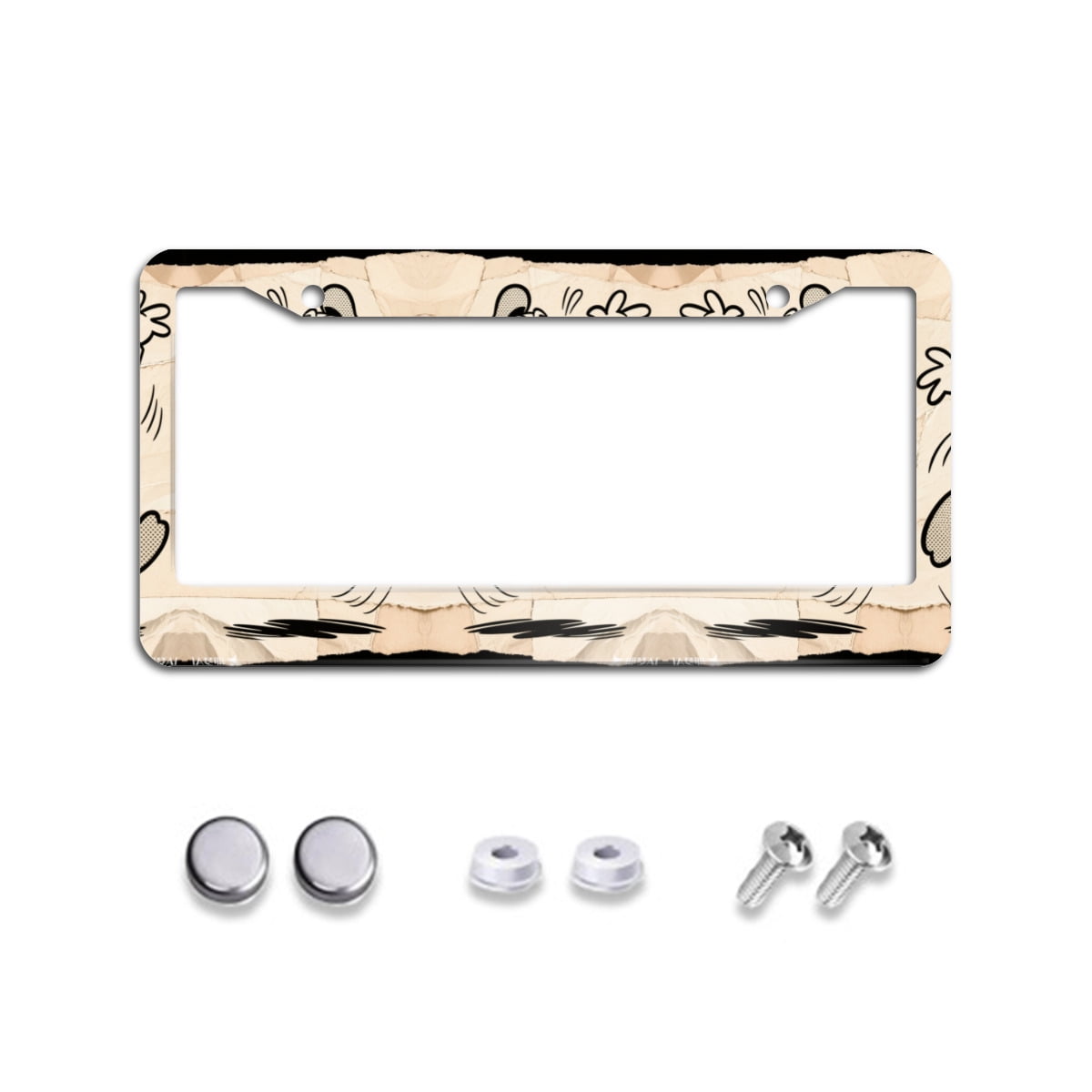 Donald Duck Round Hole License Plate Frame - Walmart.com