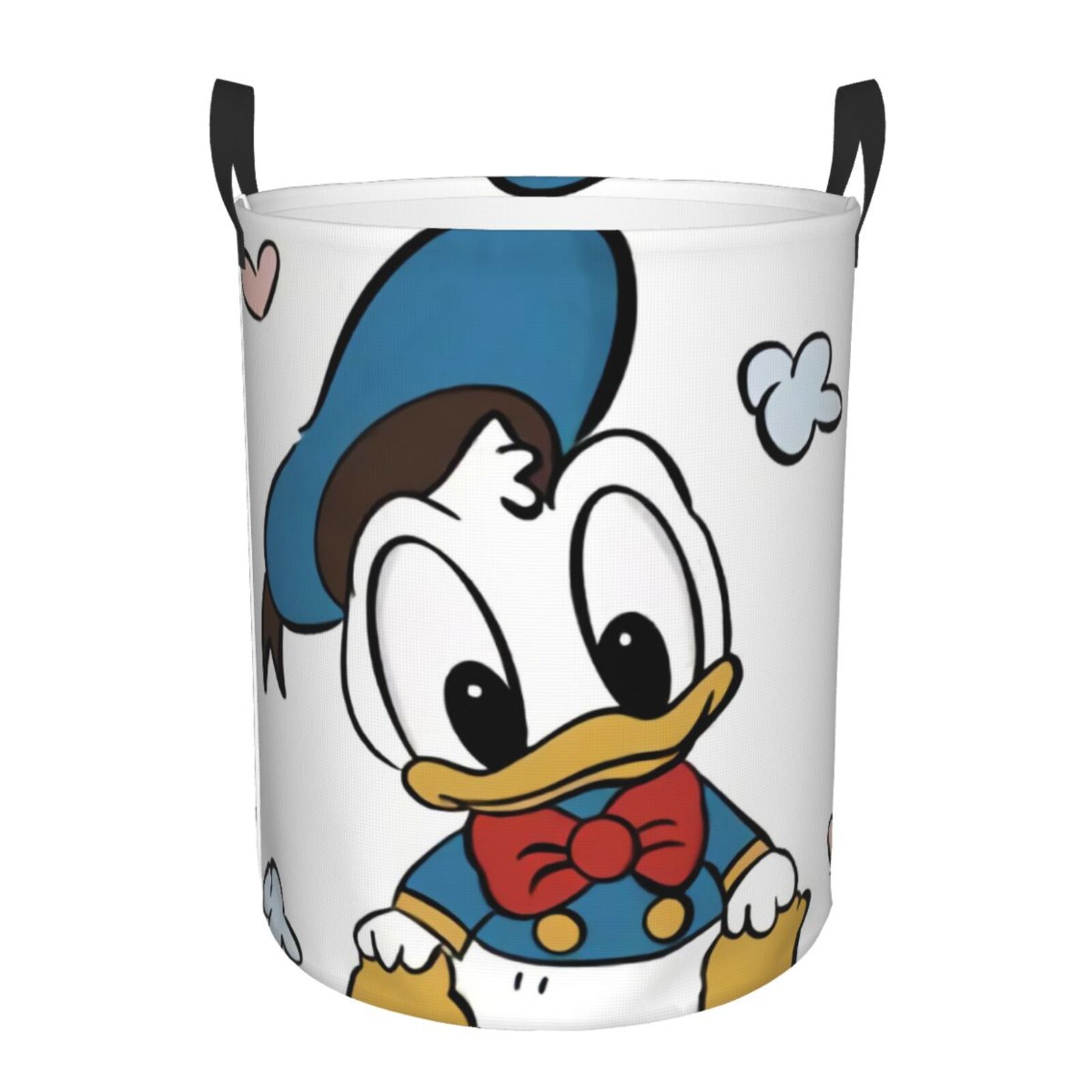 Donald Duck Round Single Layer Dirty Laundry Basket ,Wear-Resistant ...
