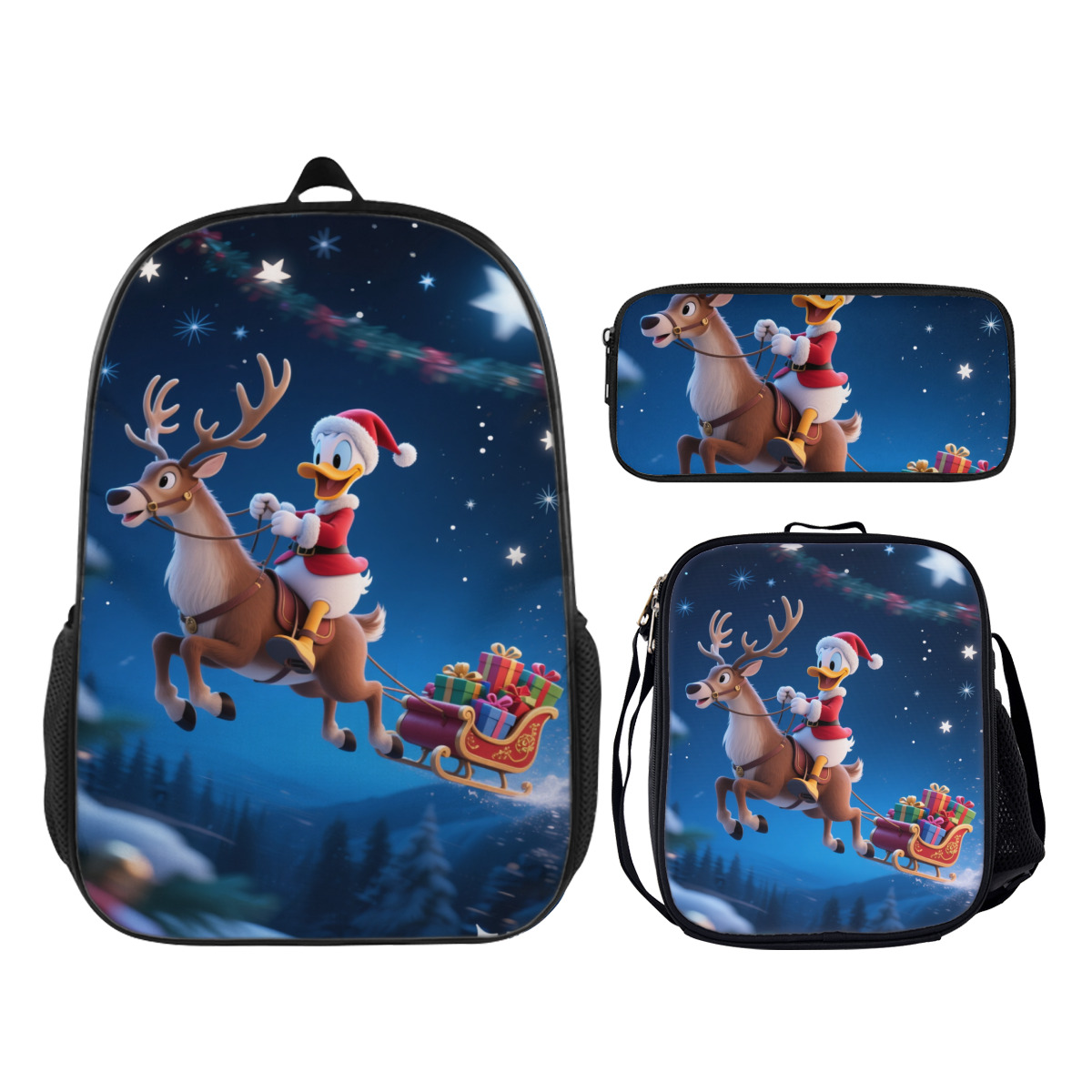 Donald Duck Simple Lightweight Leisure Backpack Set with Insulated ...