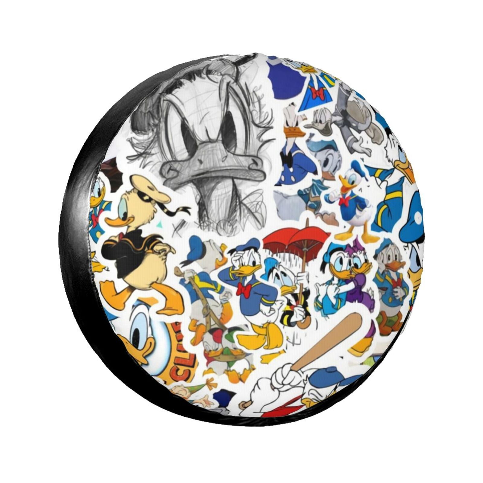 Donald Duck Spare Tire Cover, Weatherproof Dust-Proof Universal Wheel ...