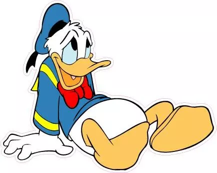 Donald Duck Sticker Window Decal Phone Decal Water Bottle Stickers Car ...