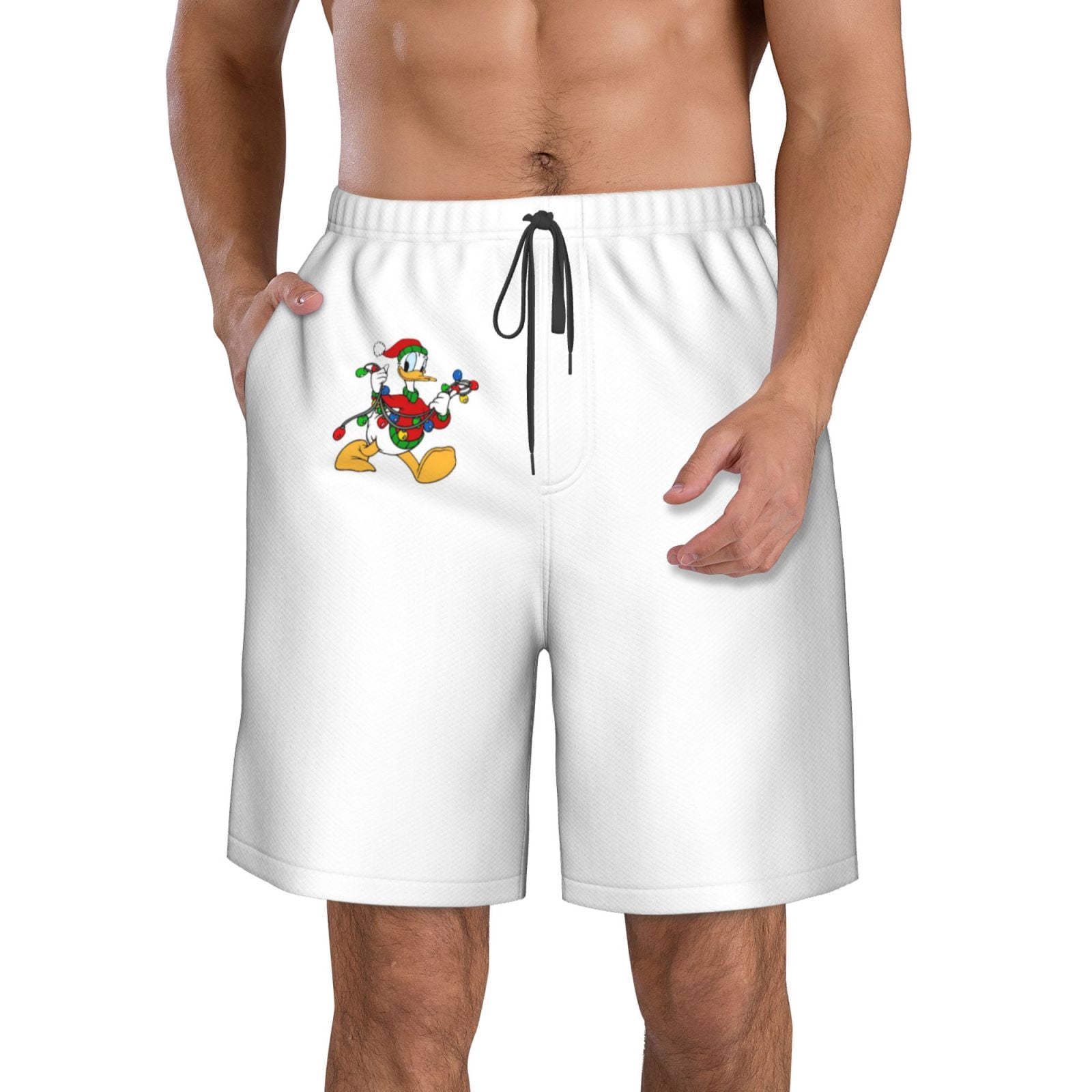 Donald Duck Summer Beach Sign Mens Swim Trunks Quick Dry Board Shorts ...